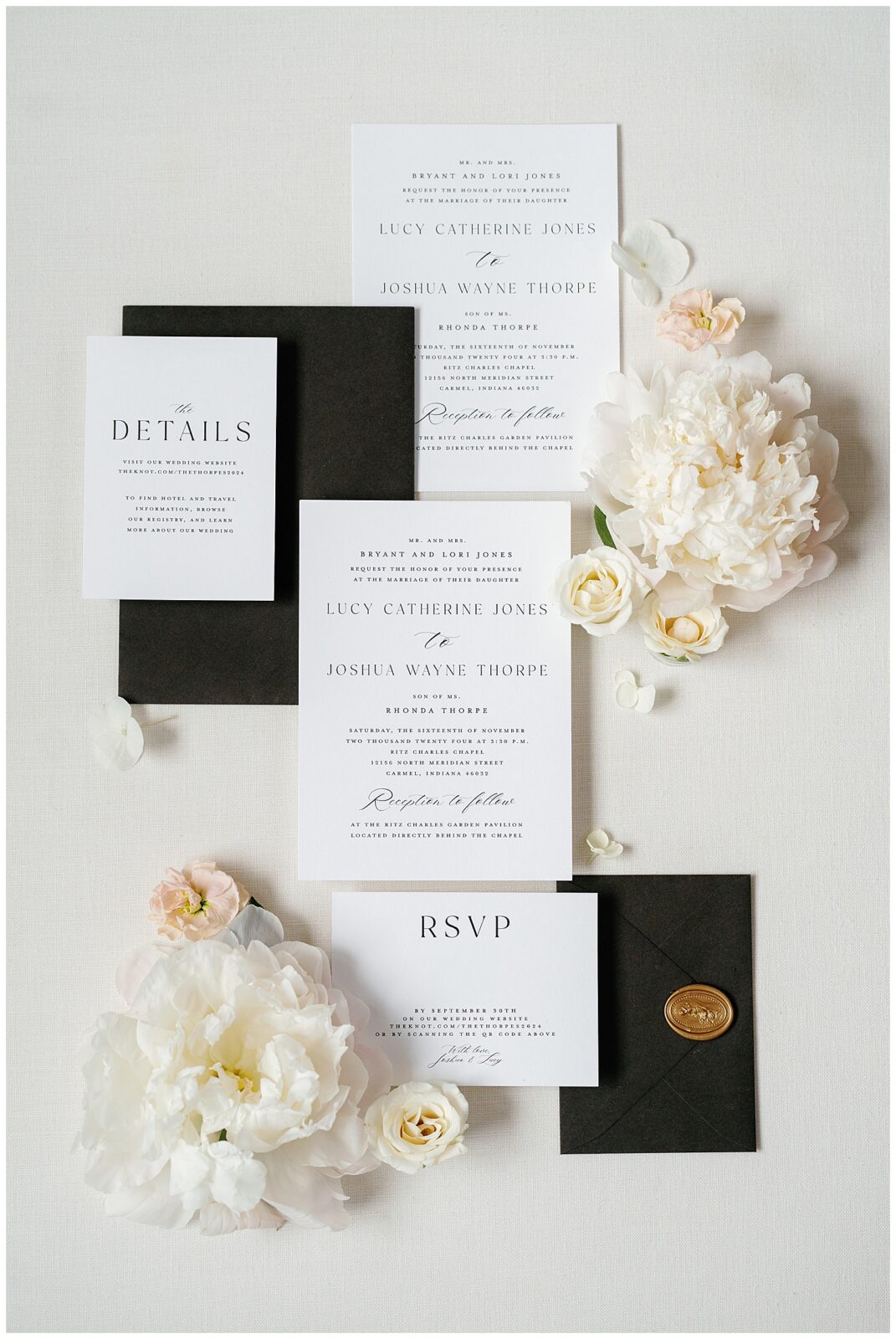 A Timeless November Wedding at The Ritz Charles | Lucy & Josh | Burman ...